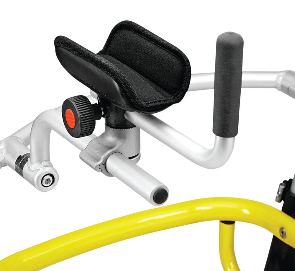 Forearm support with handgrip