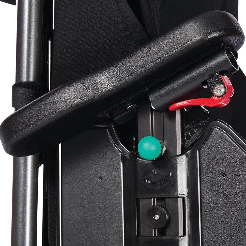 Arm rests, angle adjustable