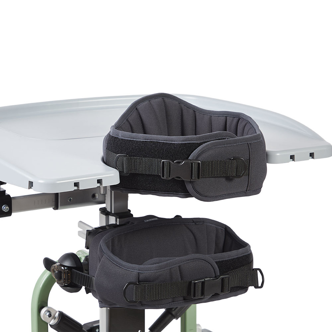 Chest support for tray, prone
